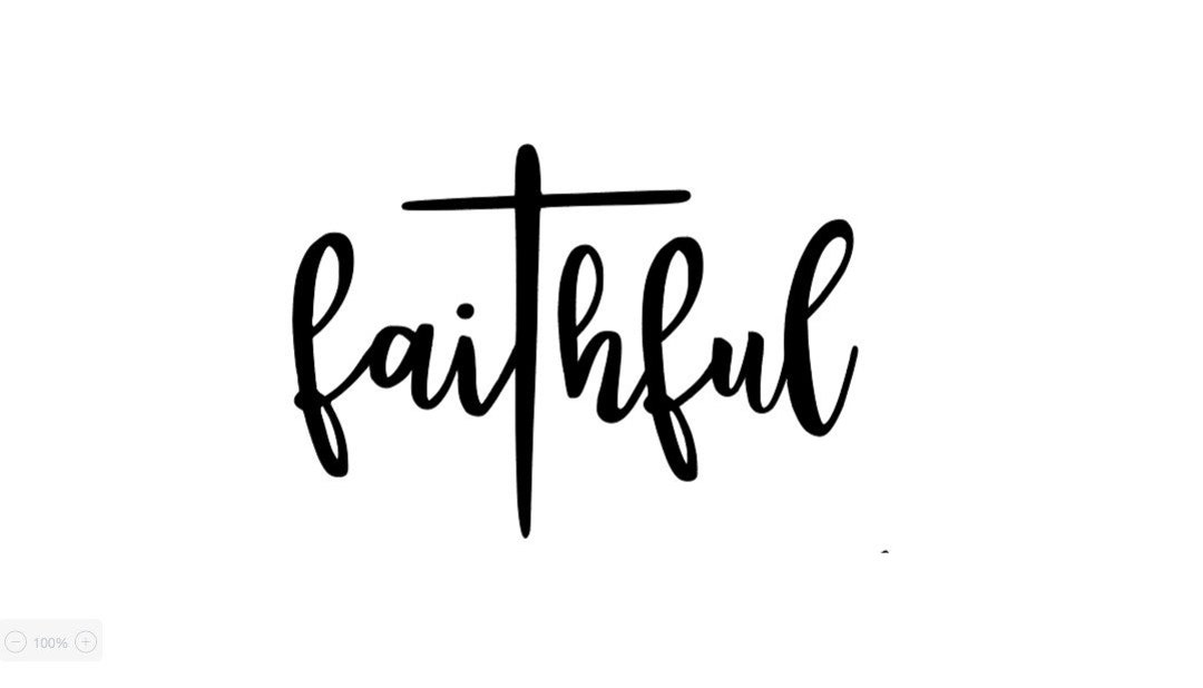 Faithful Christian Iron on Vinyl Decal Transfers for T-shirts/pillow ...