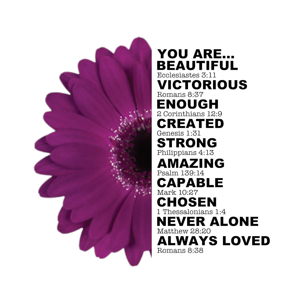 You Are Beautiful Christian Bible Verse Mug Tumbler - Etsy