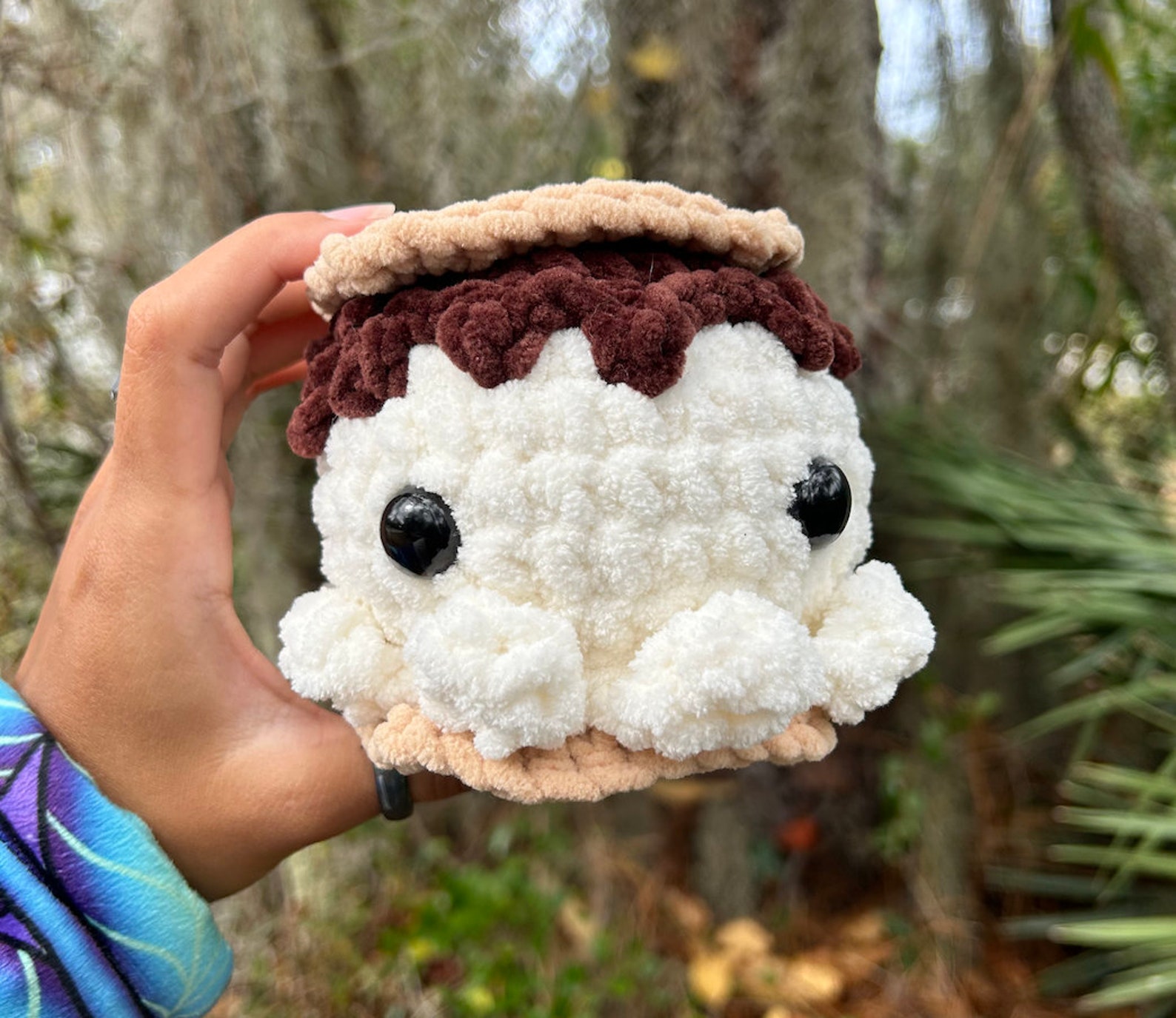 Crochet Octopus S'more, Food-themed Stuffed Animal || READY TO SHIP ...