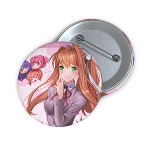 Doki Doki Literature Club, DDLC, Cosplay, Anime, Manga, Pin Button - Etsy