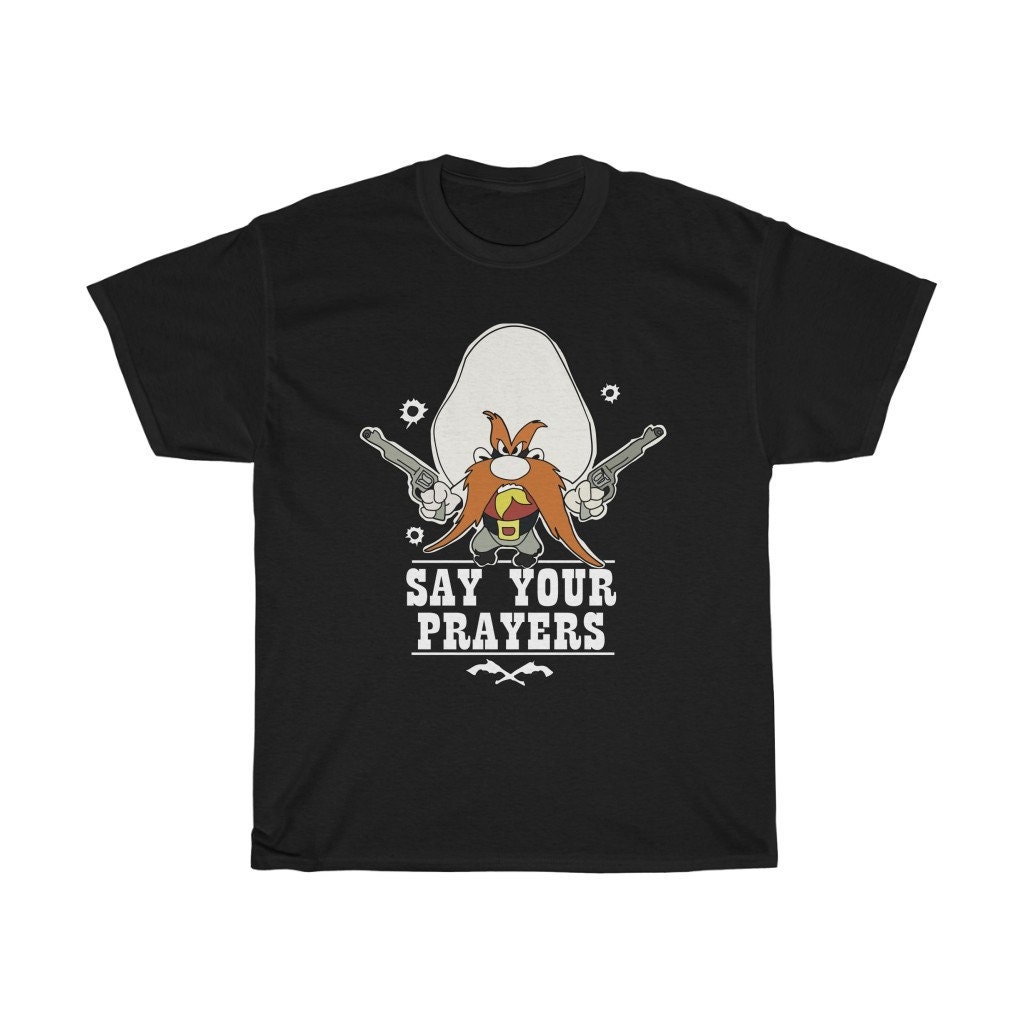 Yosemite Sam Say Your Prayers Adult T-shirt | Etsy