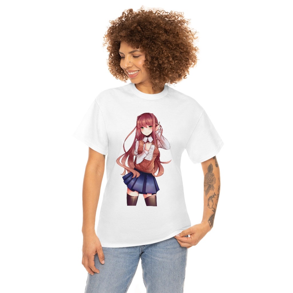 Doki Doki Literature Club DDLC Monika T-shirt - Etsy