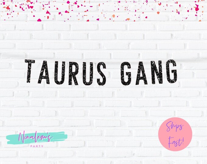 Birthday Banner Libra Gang Birthday Decor Birthday Party - Etsy