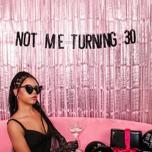 30th Birthday Decorations, Not Me Turning 30 Banner, Thirtieth Birthday ...