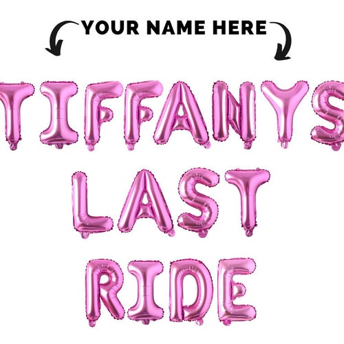 Bride's Last Ride Bachelorette Party Decorations Austin - Etsy