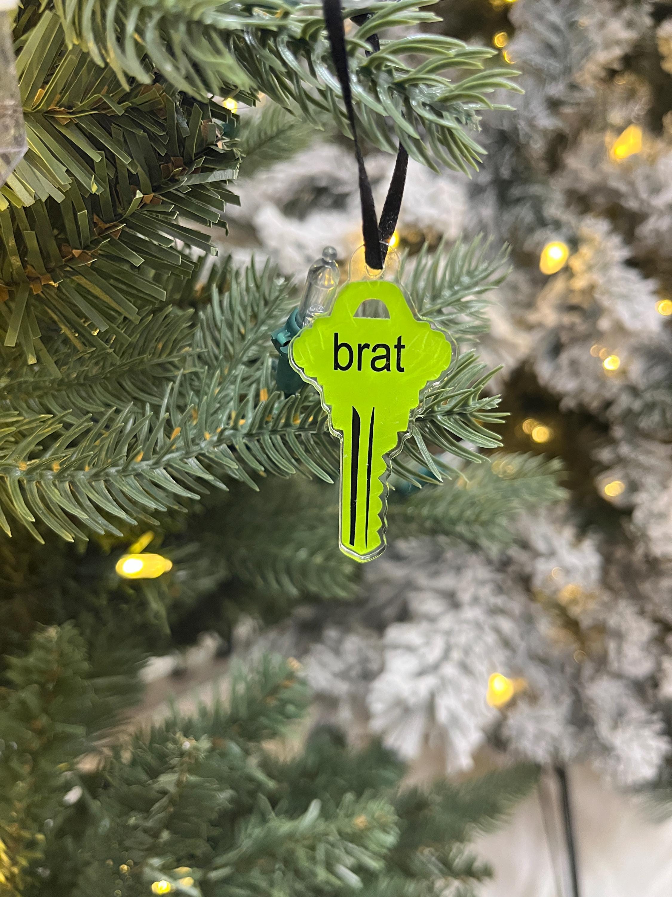 Brat Ornament, Brat Christmas, Brat Key Ornament, Christmas Ornaments ...