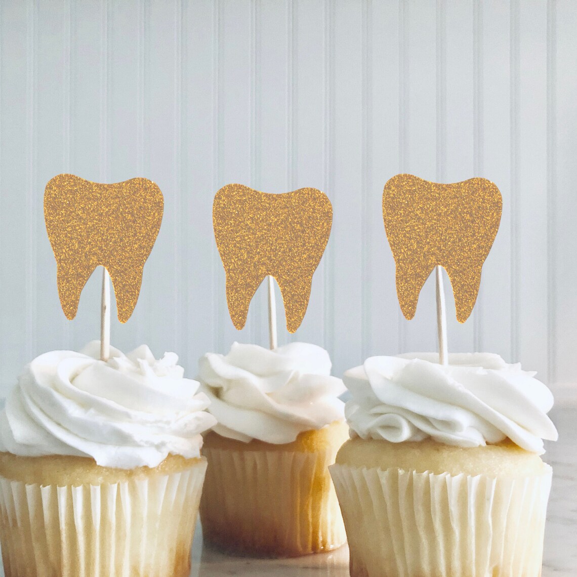 Tooth Cupcake Toppers Dentist Party Decorations Tooth Fairy - Etsy