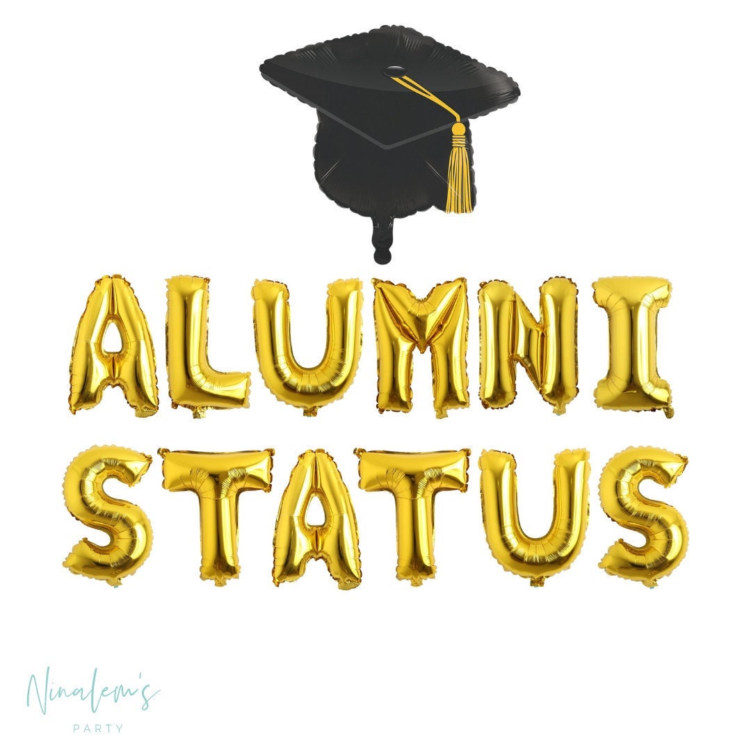 Graduation Party Decorations, Alumni Status Balloon Banner, Graduation ...