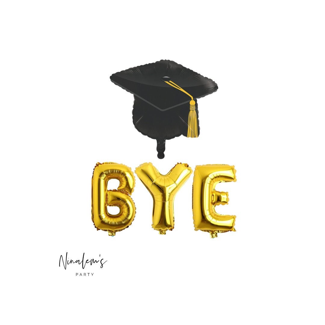 Graduation Party Decorations, Bye Balloon Banner, Graduation Balloons ...