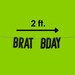 Brat Decorations, Brat Bday Banner, Brat Birthday Decorations, Brat ...