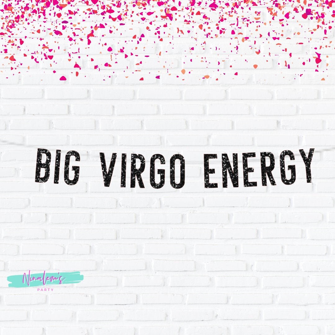 21st Birthday Decorations, Big Virgo Energy Banner, Birthday Banner ...