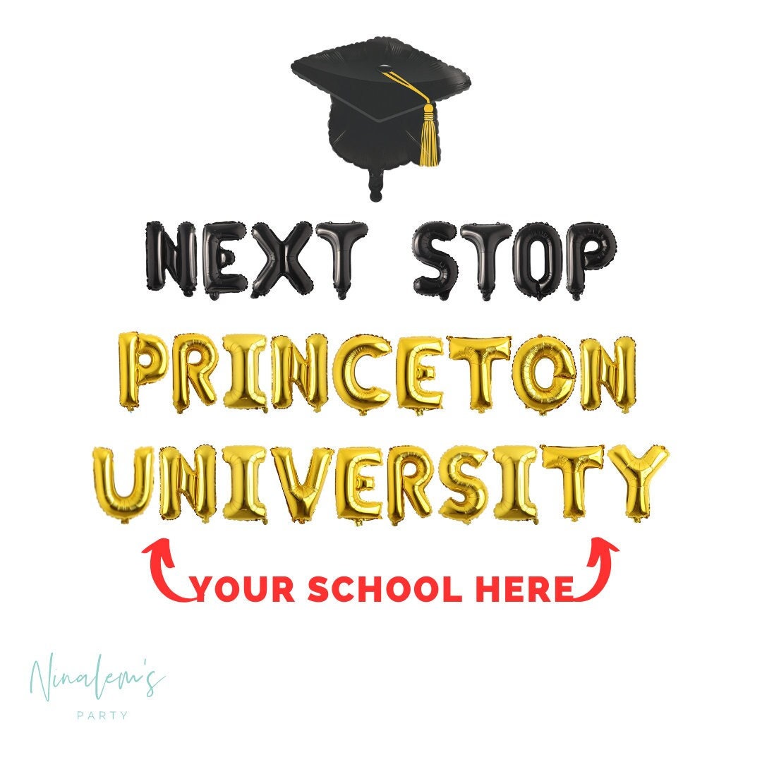 Graduation Decorations, Next Stop Custom University Graduation Balloon ...