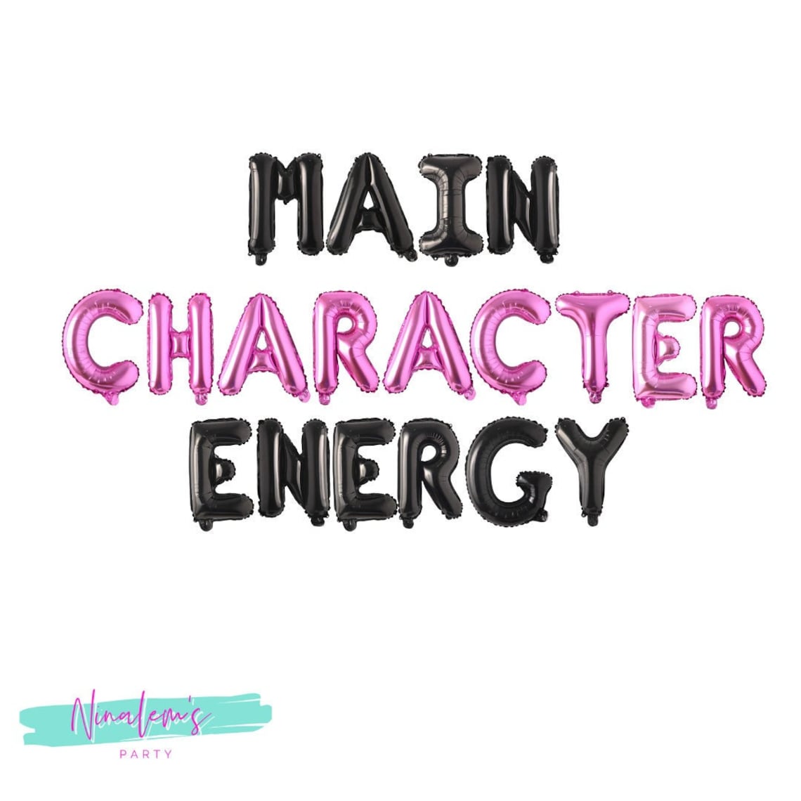 Birthday Banner Main Character Energy Balloon Banner - Etsy