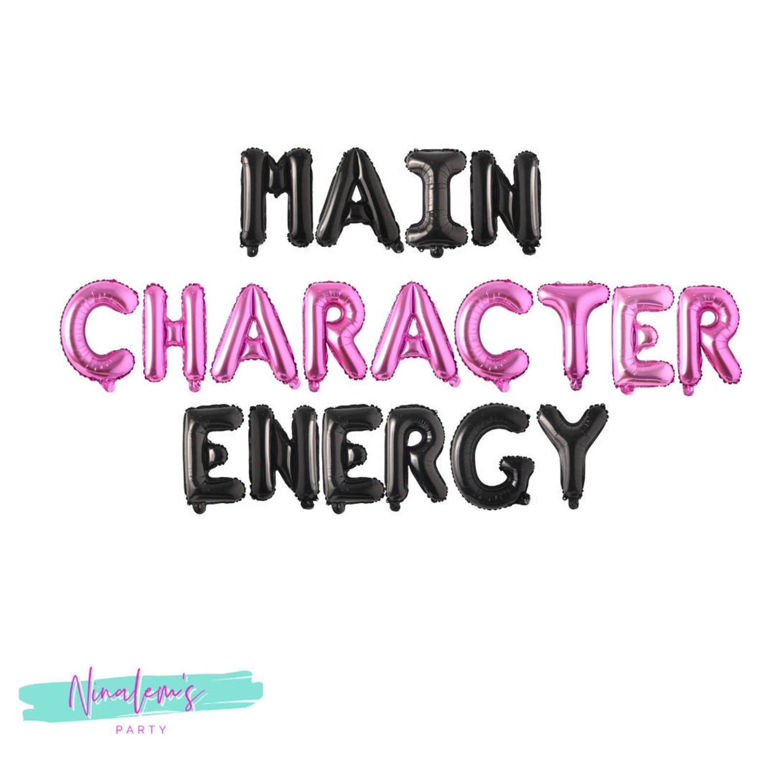 Birthday Banner Main Character Energy Balloon Banner - Etsy