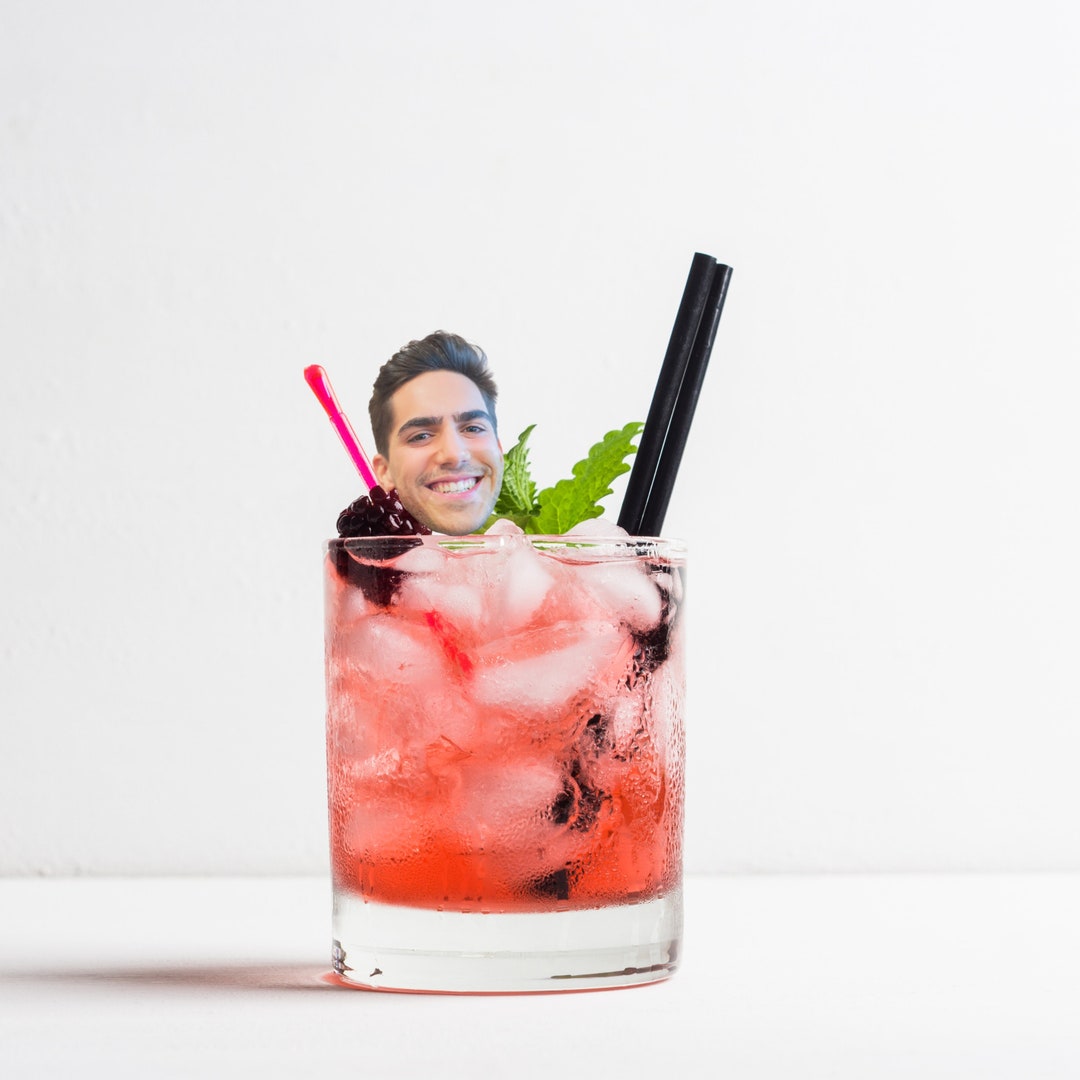 Bachelorette Party Decorations, Edible Groom Face Wafer Drink Topper ...