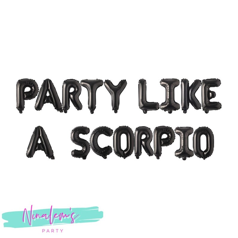 21st Birthday Decorations Party Like A Scorpio Balloon - Etsy