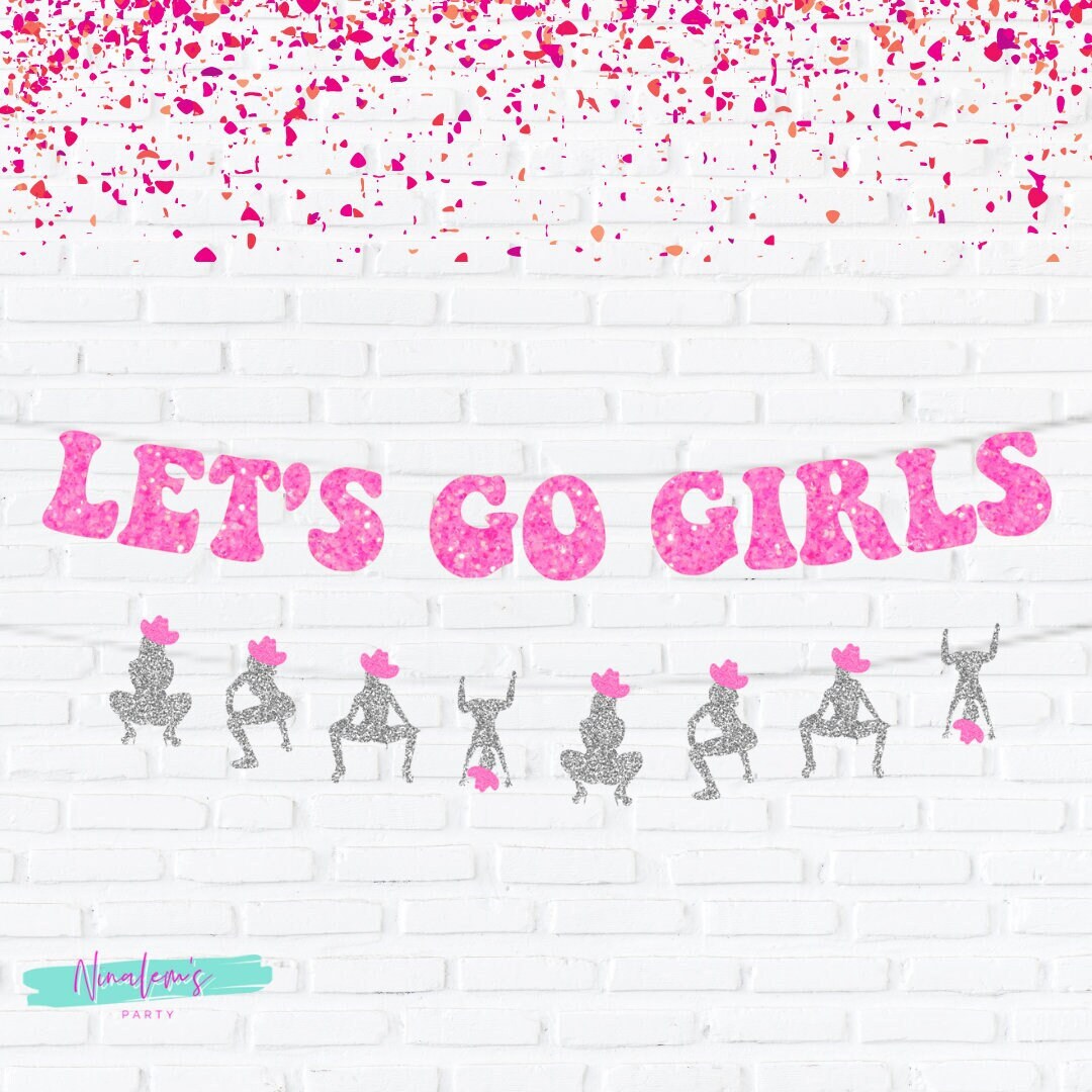 Space Cowgirl Bachelorette Sign, Lets Go Girls Banner, Nash Bash ...