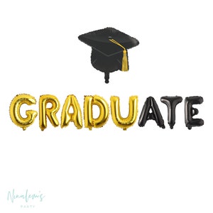 Graduation Party Decorations, Graduate Balloon Banner, Graduation ...