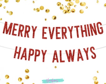 Merry Everything Banner - Etsy