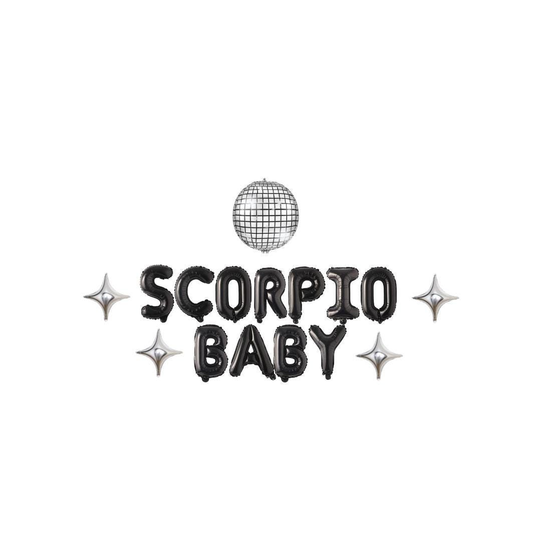21st Birthday Decorations, Scorpio Baby Balloon Banner, Birthday Banner ...