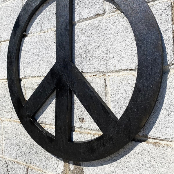 Wood Peace Symbol - Etsy
