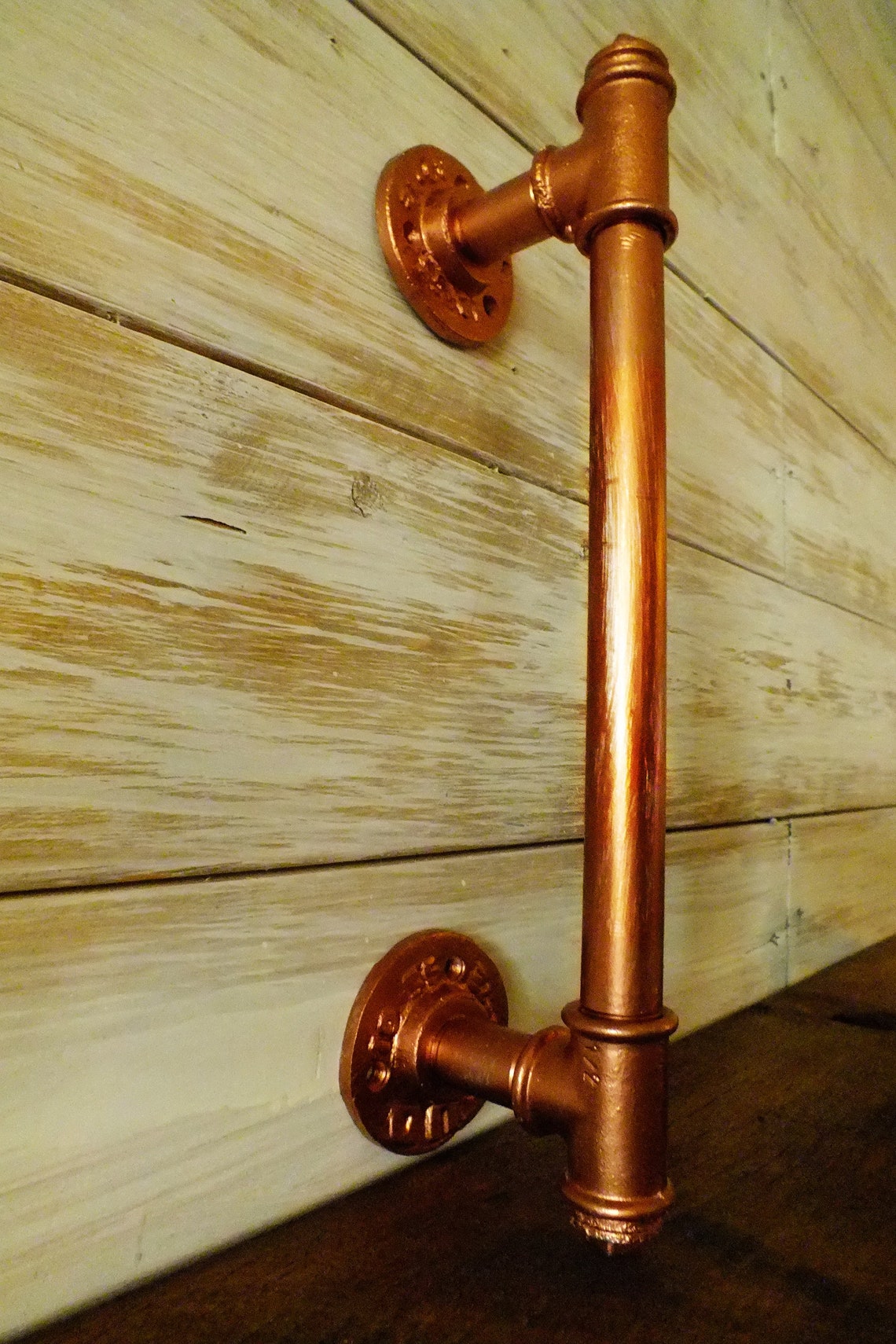 Iron Pipe Door Handlesset of 2 Industrial Pipe Door Pull - Etsy