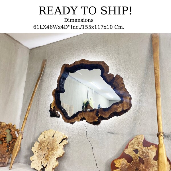Live Edge Mirrors - Etsy
