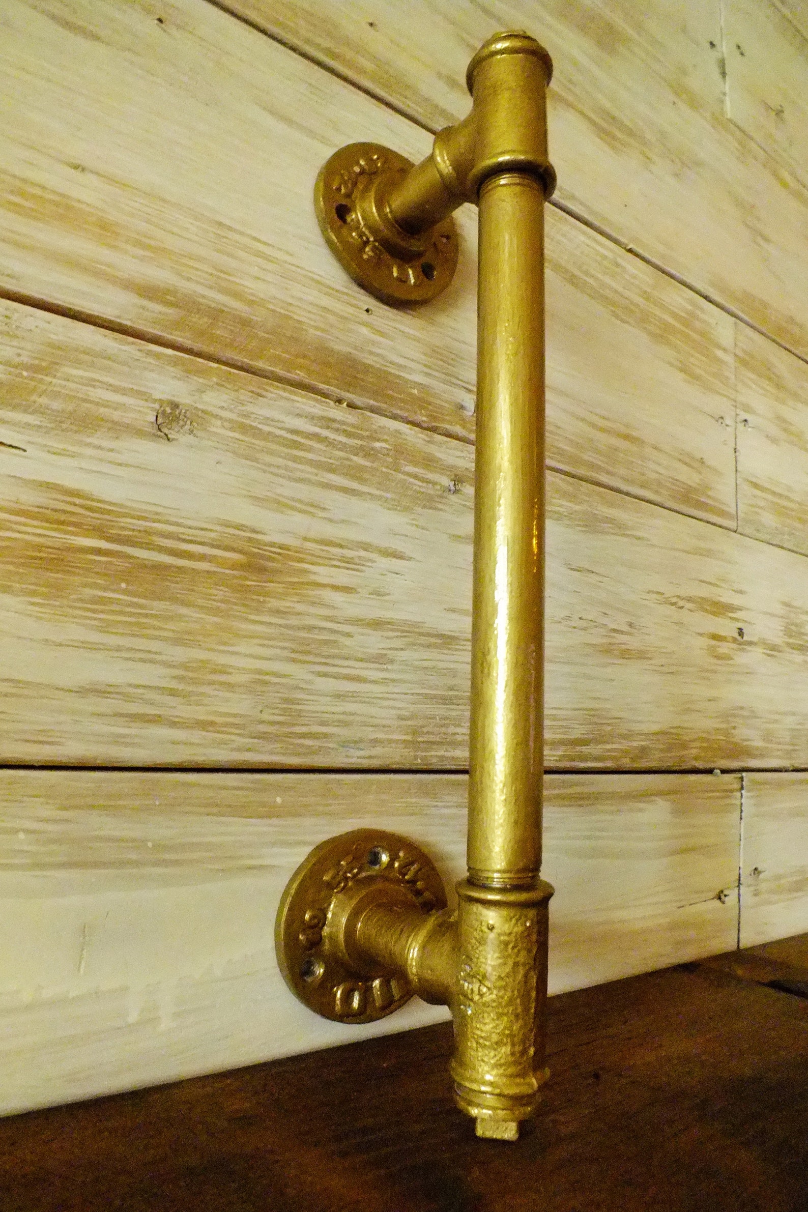 Iron Pipe Door Handlesset of 2 Industrial Pipe Door Pull - Etsy