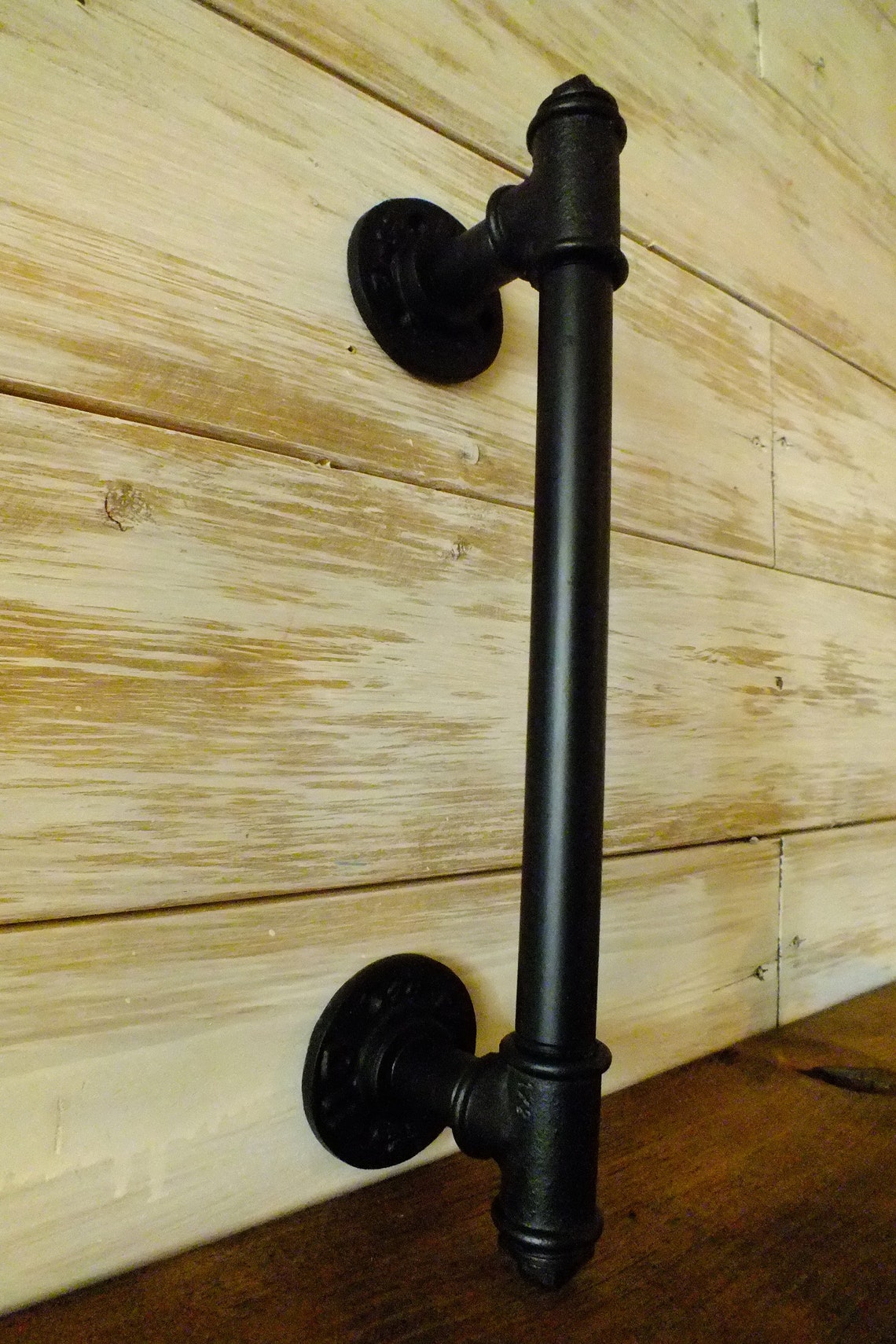 Iron Pipe Door Handlesset of 2 Industrial Pipe Door Pull - Etsy