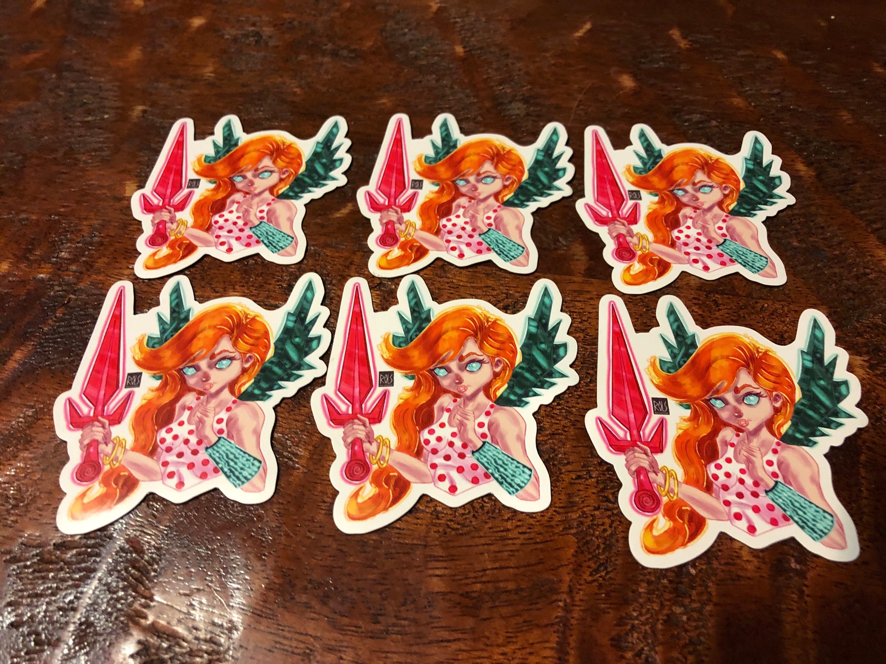 Cyber-angel Original Character Ava Gale 3 Magnet Die-cut - Etsy