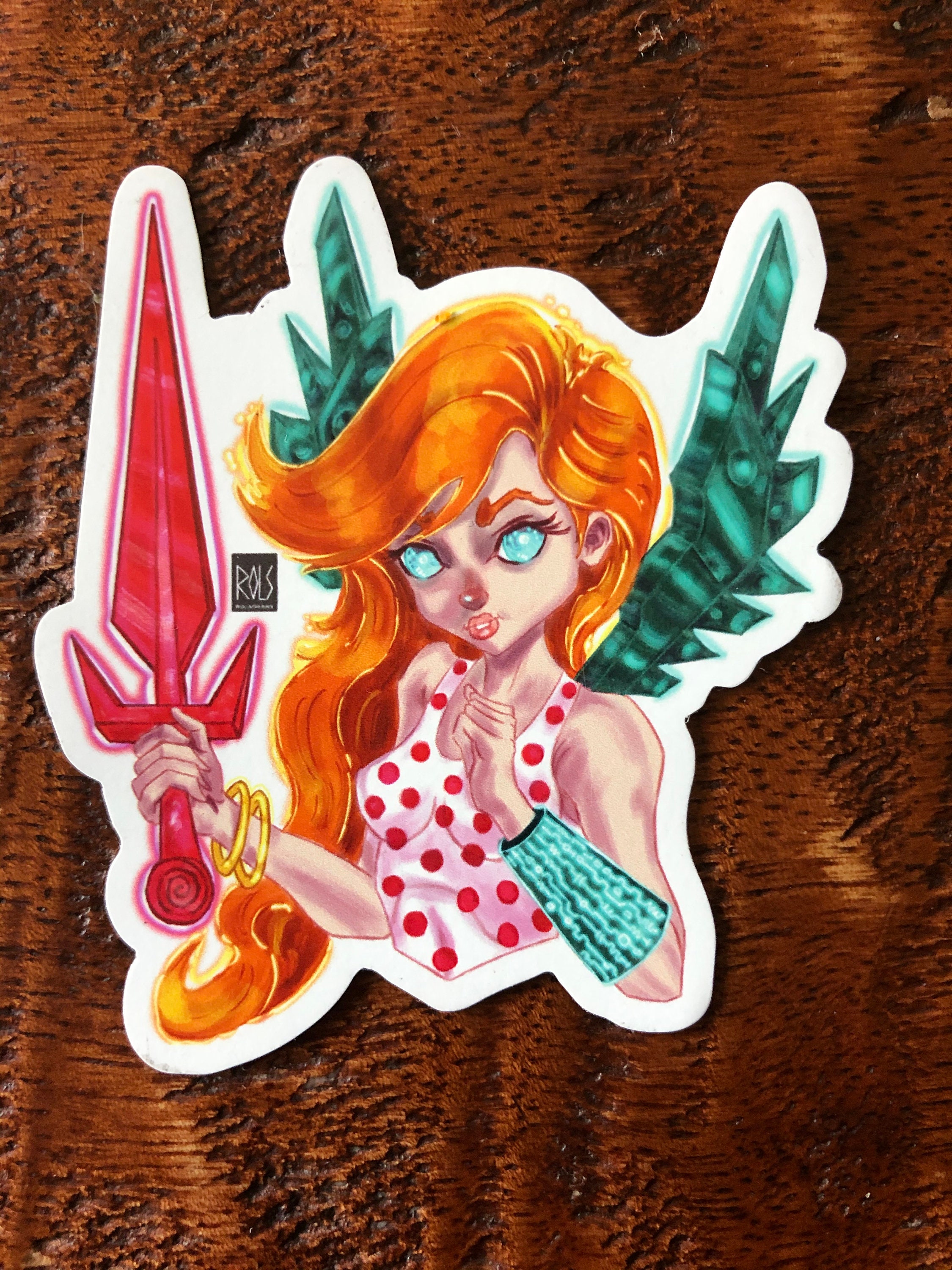 Cyber-angel Original Character Ava Gale 3 Magnet Die-cut - Etsy