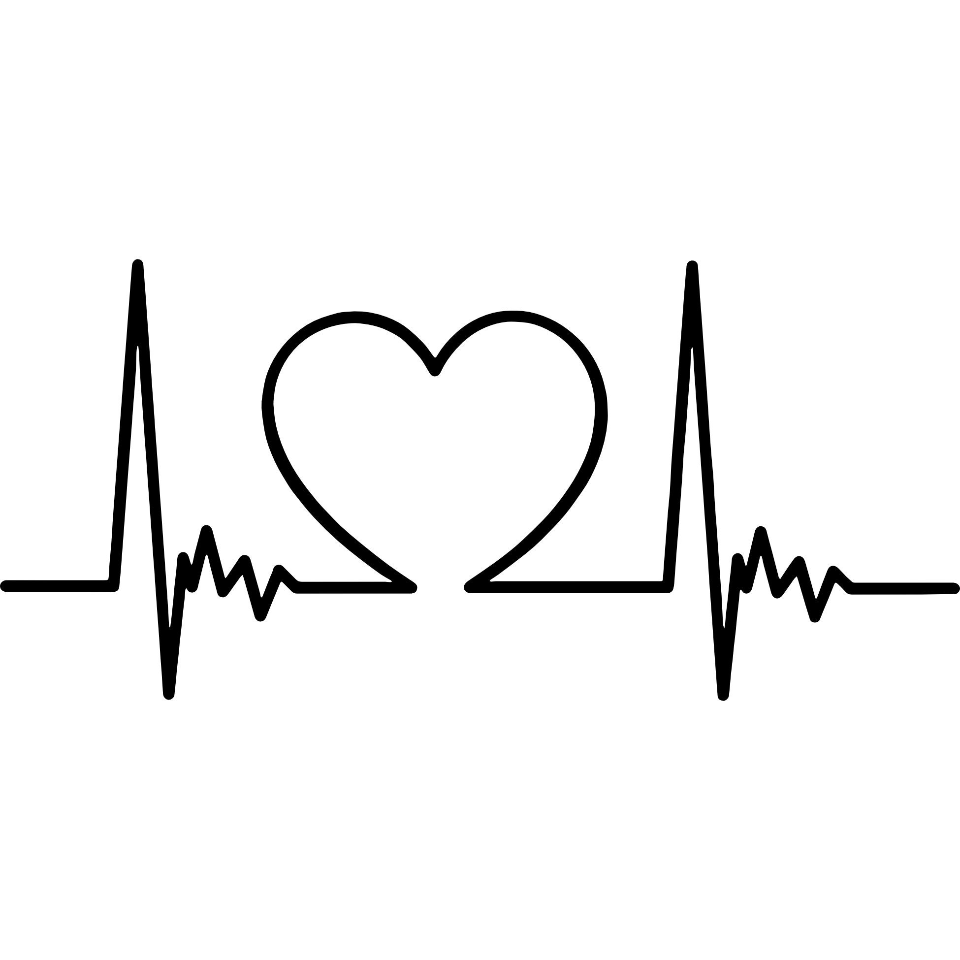 Heartbeat Svg Ekg Heart Beat Cardiogram Clipart Pulse