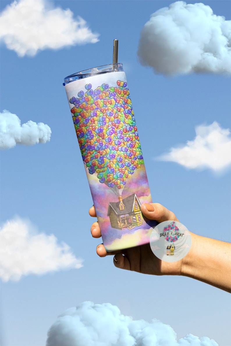 Up House Skinny Tumbler, Watercolor Design, Personalized Gift - Etsy