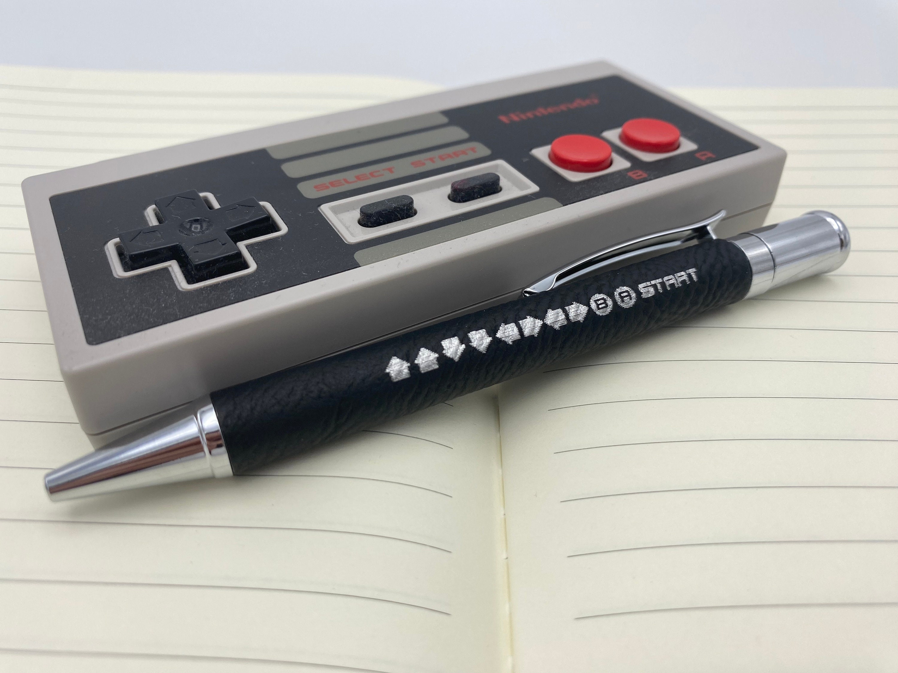 Konami NES Cheat Code Nostalgia Engraved Leatherette Pen - Etsy