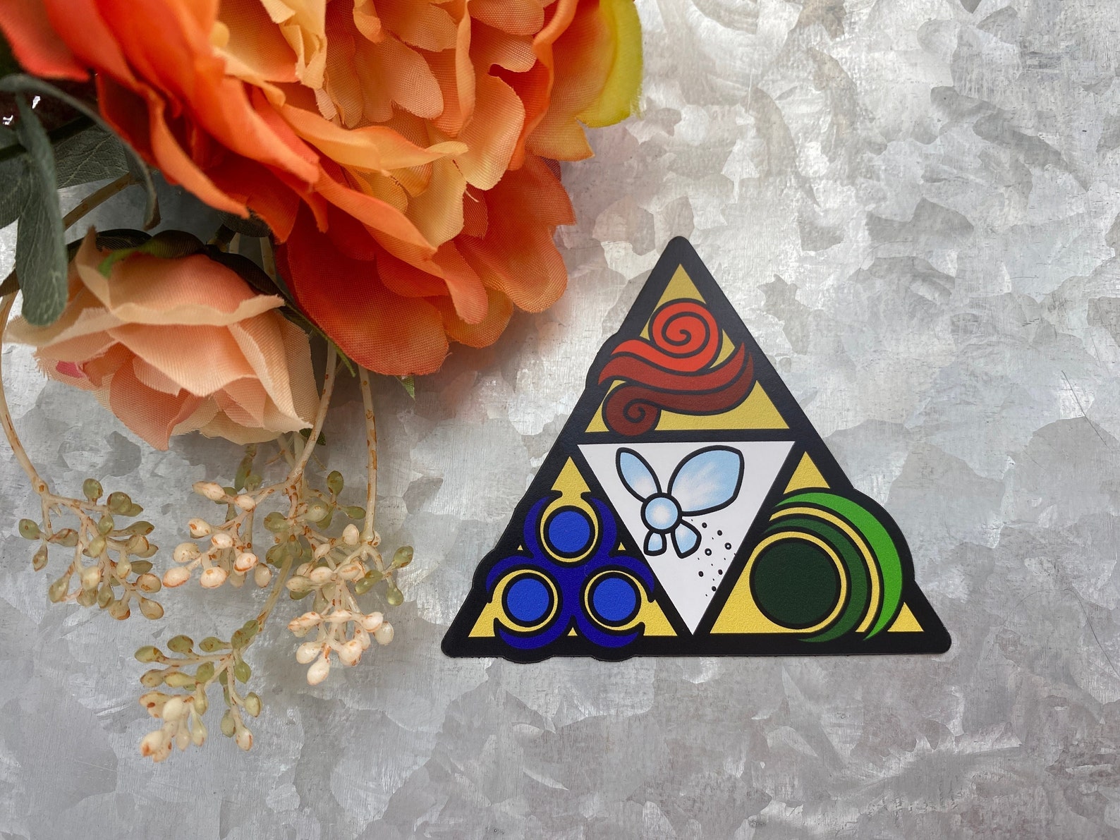 Legendary Triforce Magnet - Wisdom, Courage, Power, Navi - Etsy