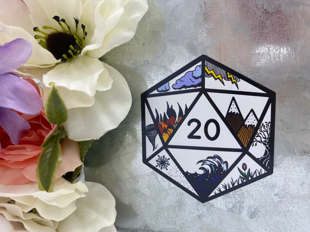 Elemental D20 Magnet - Etsy