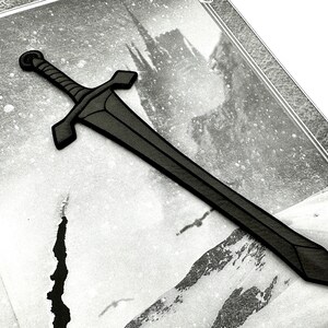 Fantasy Sword Bookmark Leatherette & Wire Framed Bookish Book Lover ...