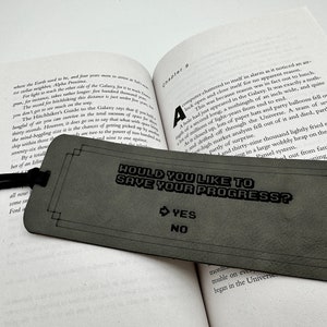 Reading List Bookmarks - Leatherette & Wood Engraved - Book Lover Gift ...