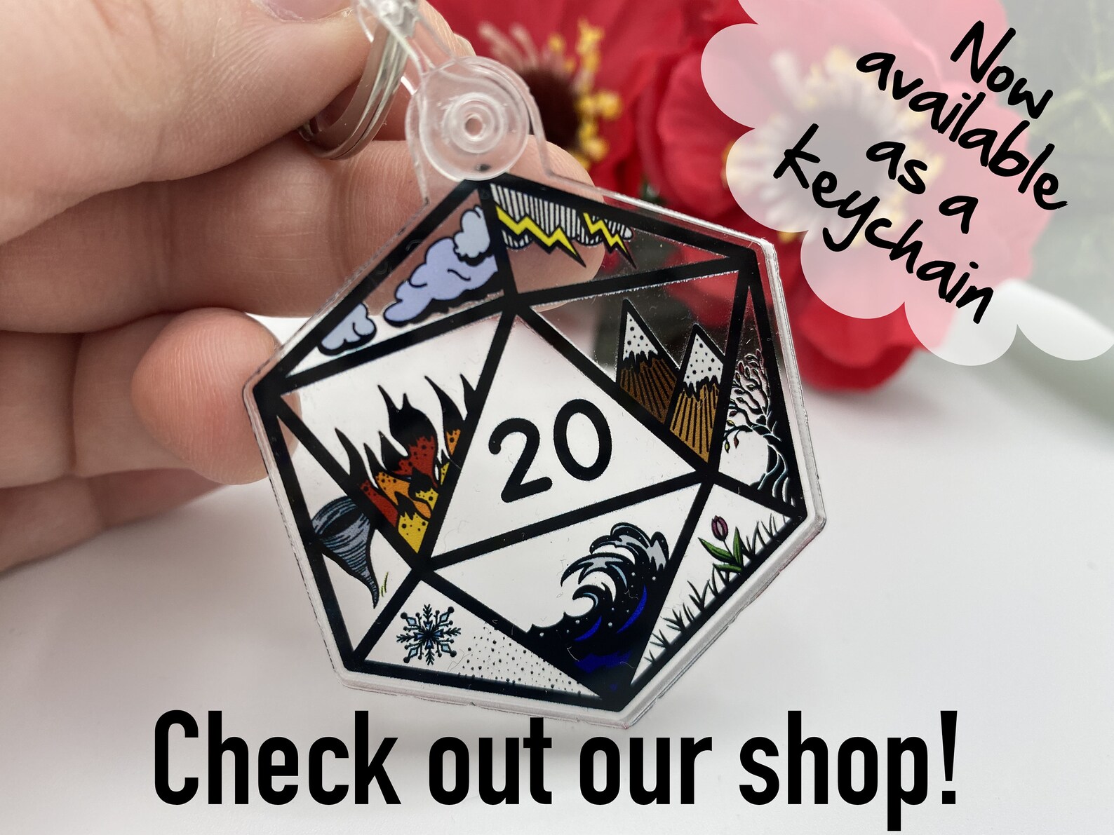 Elemental D20 Decal Sticker - Etsy
