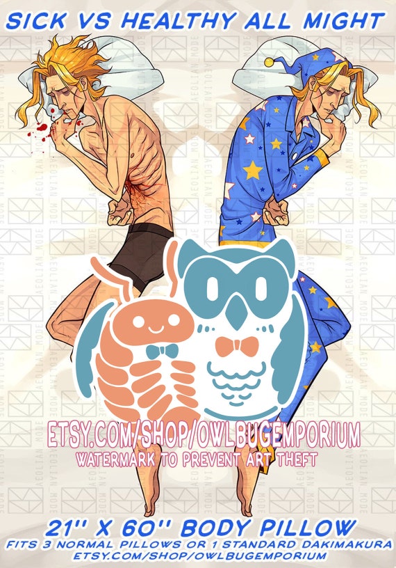 PREORDER SFW All Might Body Pillow / Toshinori Yagi Dakimakura - Etsy