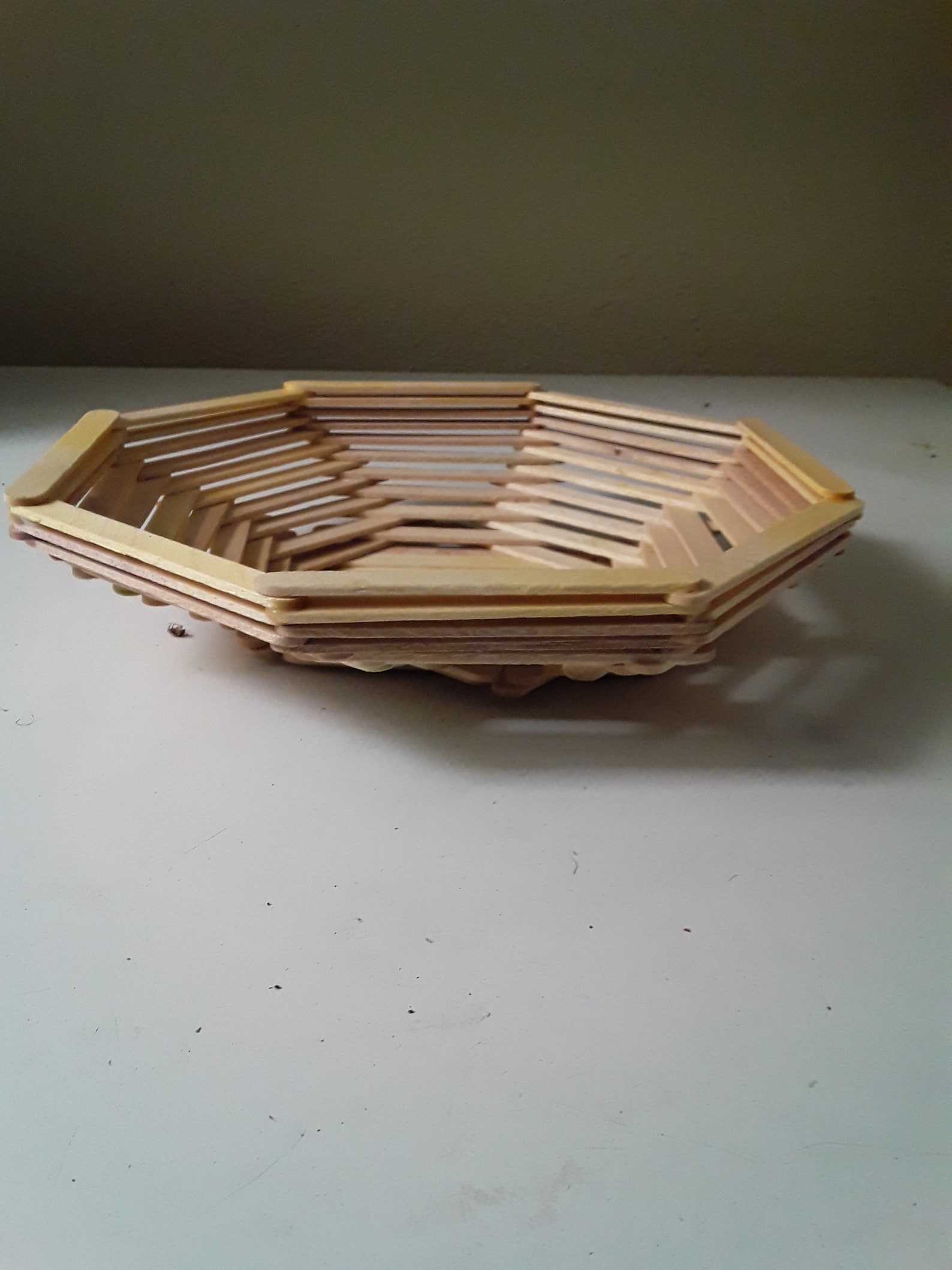 Vintage Retro Popsicle Stick Bowl - Etsy