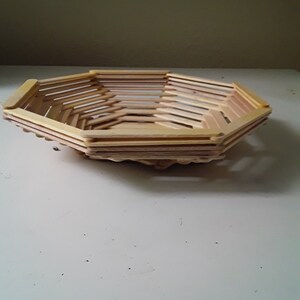Vintage Retro Popsicle Stick Bowl - Etsy