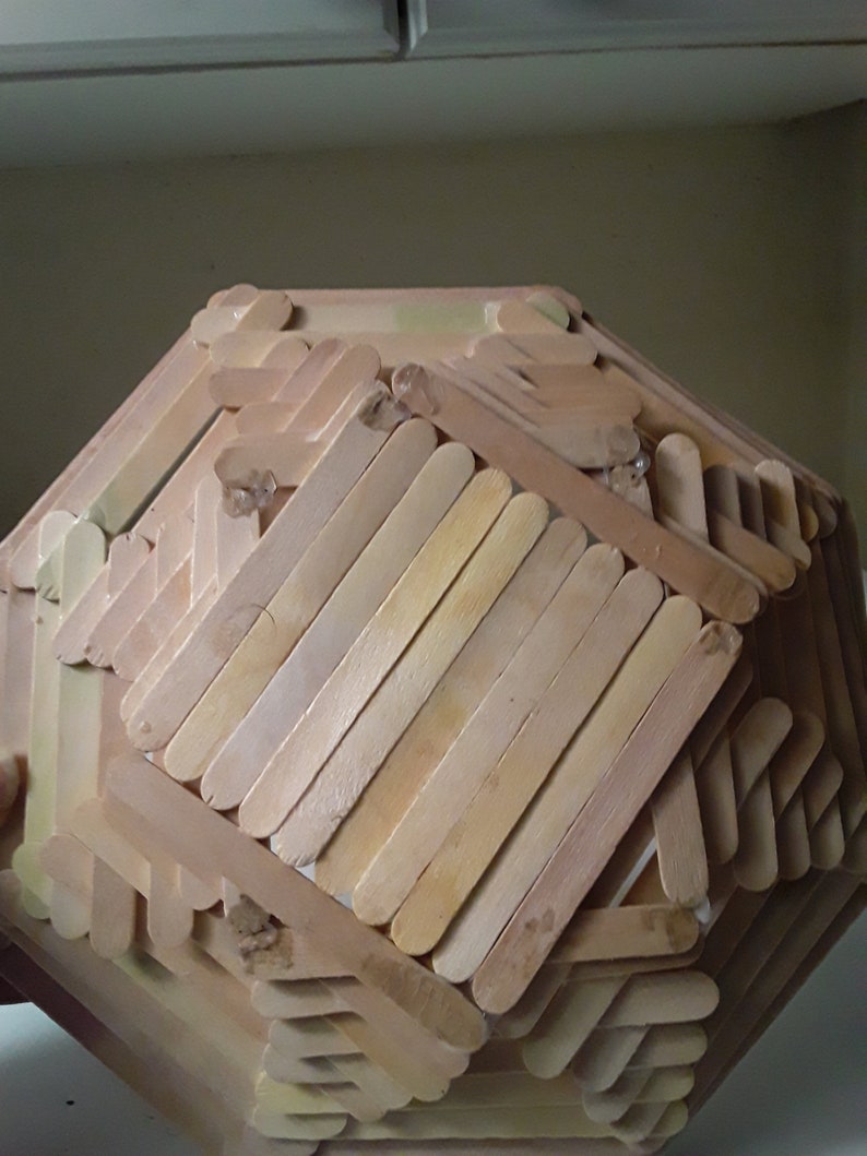 Vintage Retro Popsicle Stick Bowl - Etsy