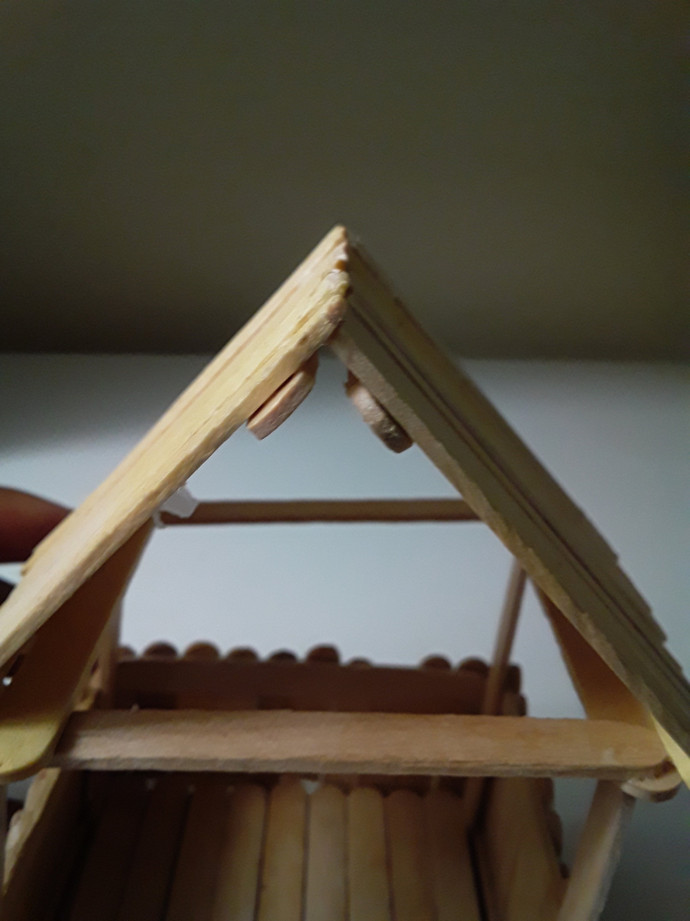 Vintage Popsicle Stick Hut House - Etsy Ireland