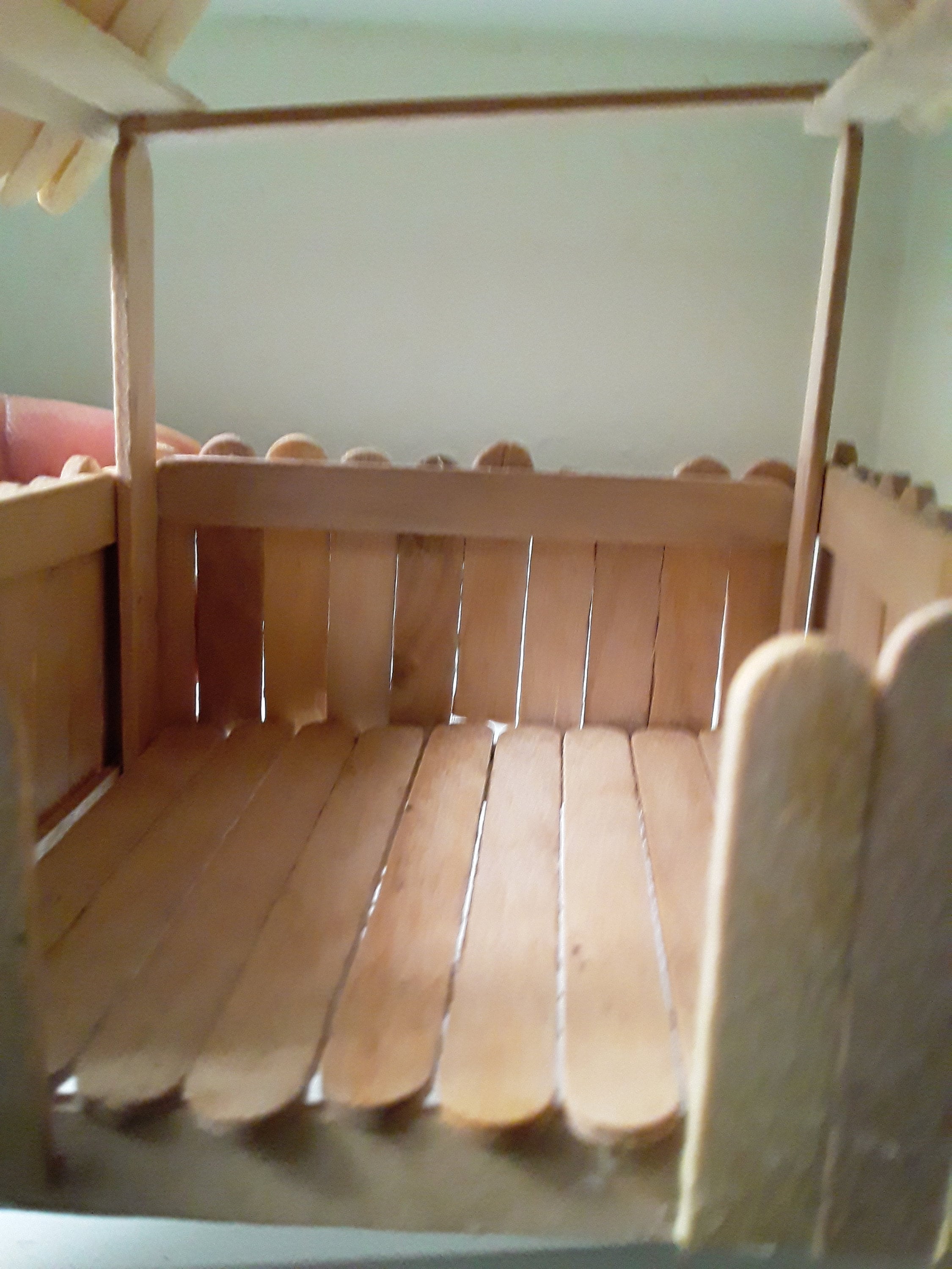 Vintage Popsicle Stick Hut House - Etsy