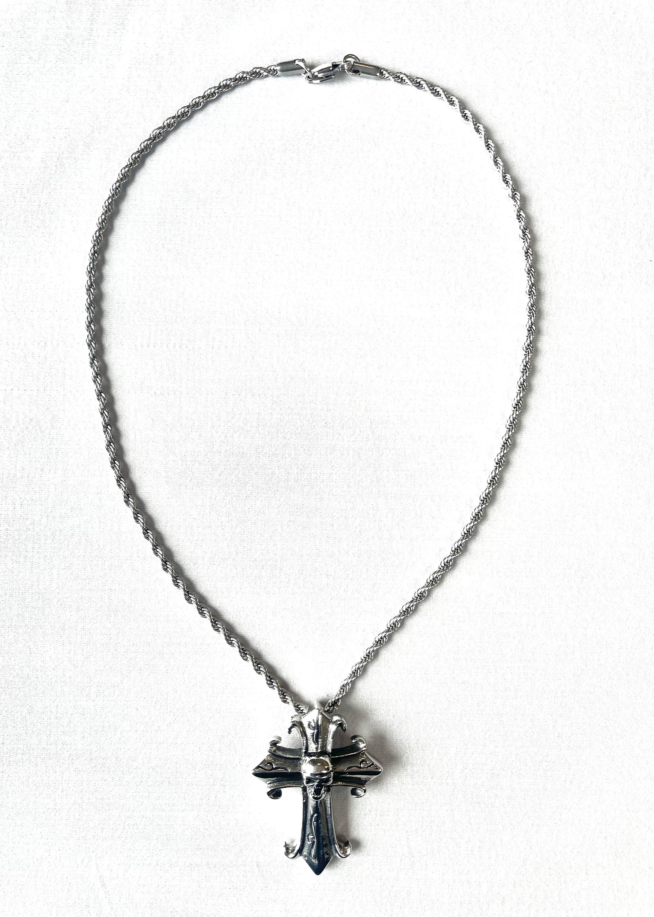 Ghost Cross Chain, Skull Cross Chain, Gothic Cross Chain, Cross Pendant ...