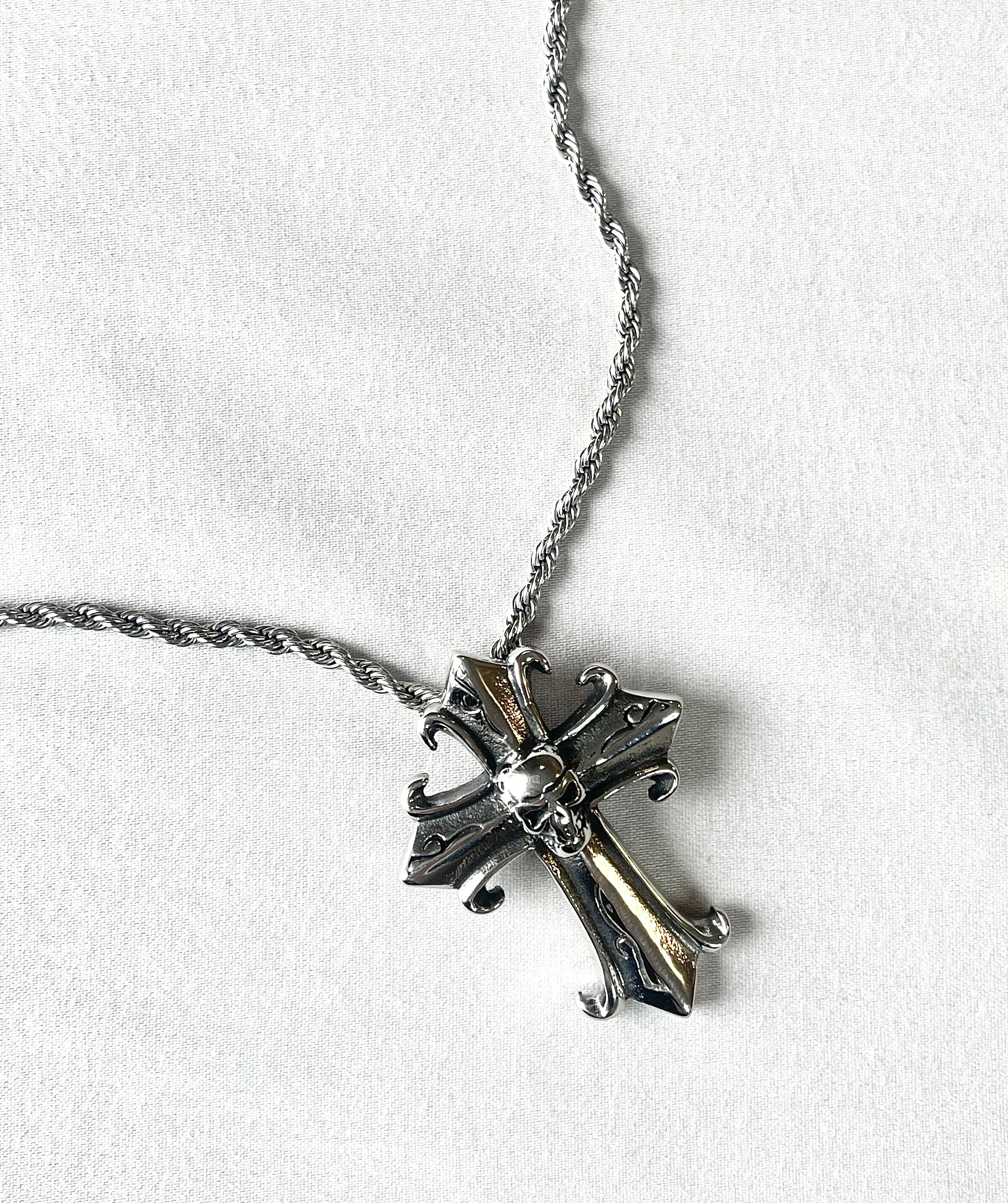 Ghost Cross Chain, Skull Cross Chain, Gothic Cross Chain, Cross Pendant ...