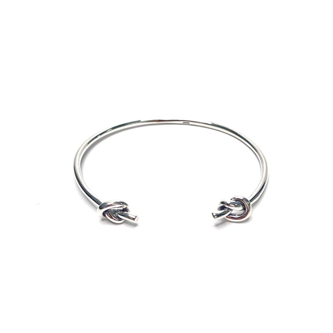 Knot Cuff Bracelet, Silver Cuff Bracelet, Sterling Silver Cuff Bracelet ...