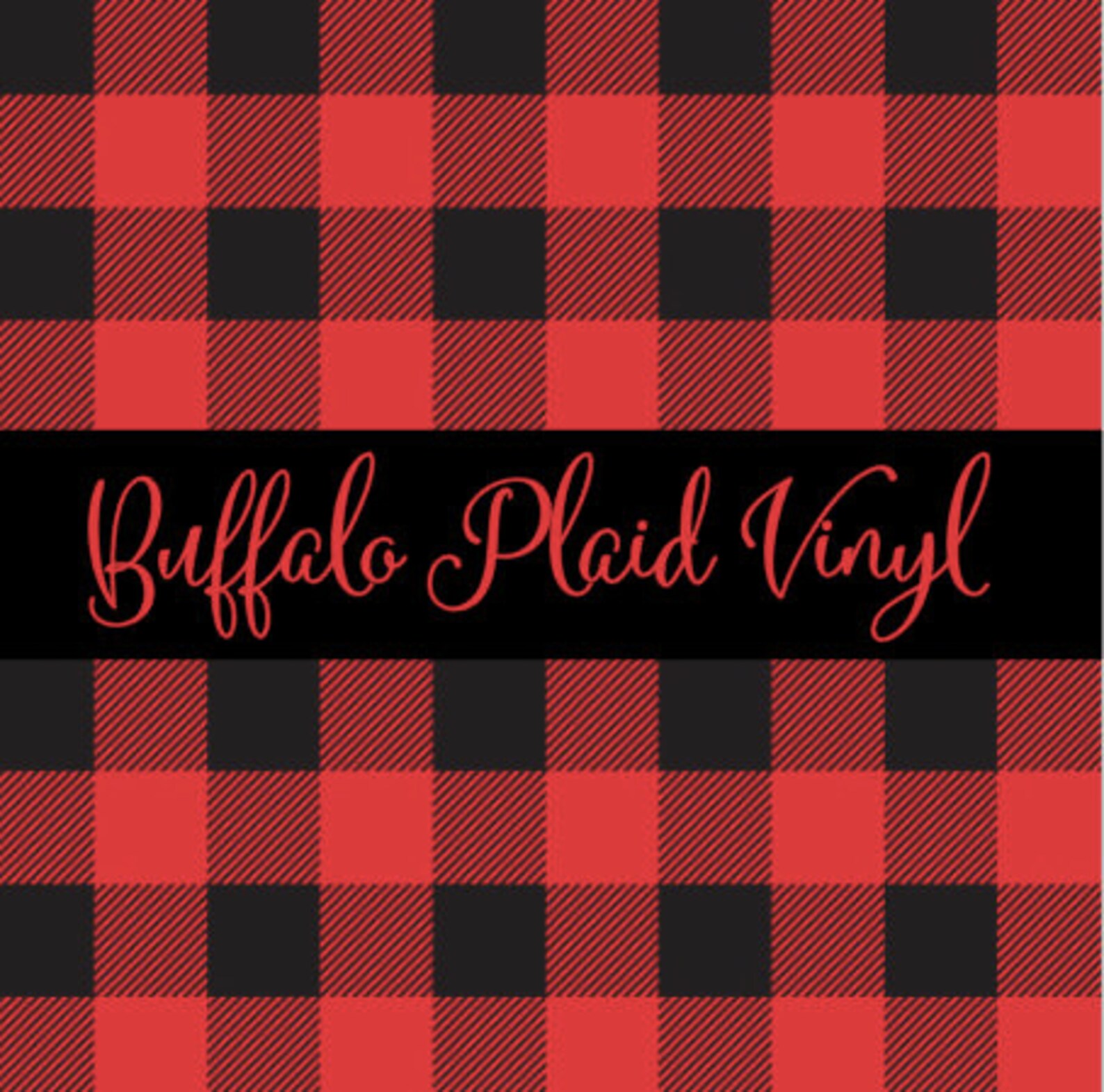 Buffalo Plaid Vinyl, Buffalo Plaid Adhesive Vinyl, Permanent Vinyl ...
