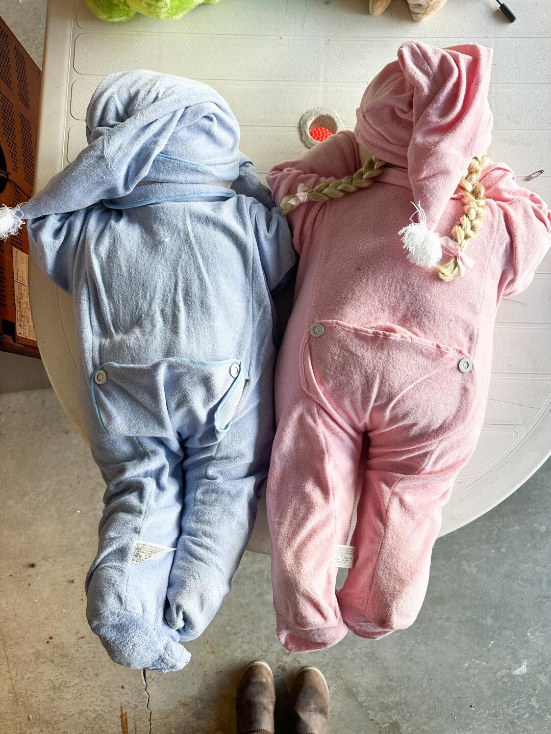 Vintage Time Out Kids Boy and Girl 30 Tall Set of 2 Hide N Seek Plush ...